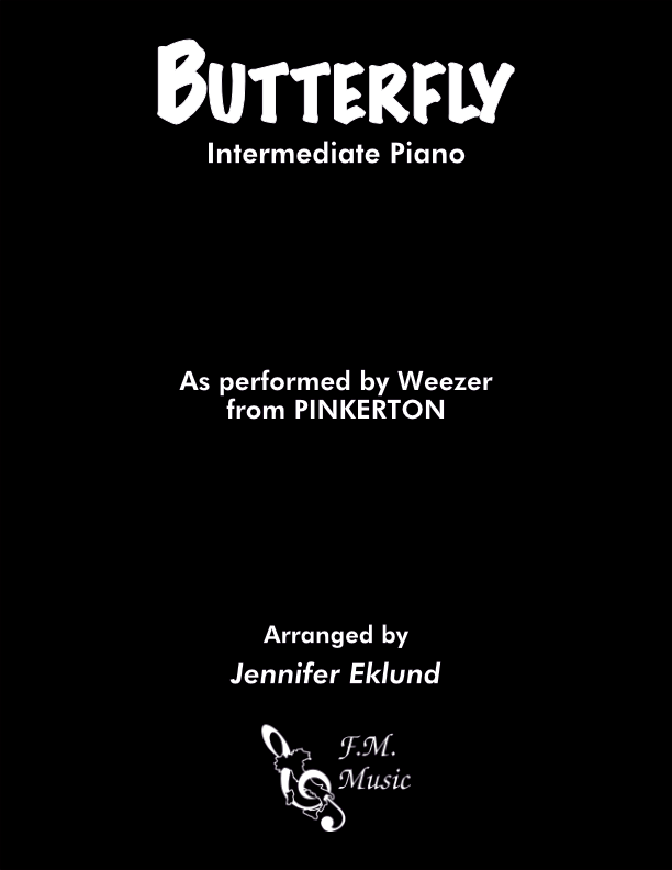 Butterfly (Intermediate Piano) By Weezer - F.M. Sheet Music - Pop ...