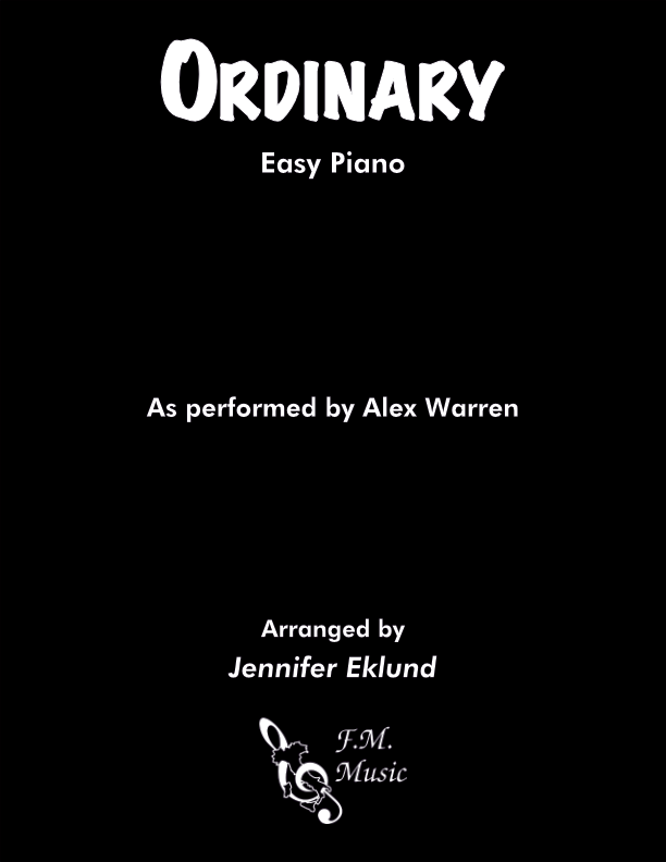Alex Warren: "Ordinary" | Piano Pronto Publishing